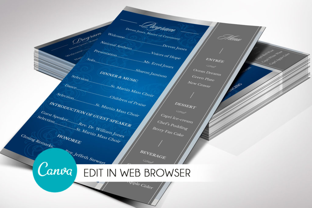 One-Sheet Programs for Church and Funerals | Inspiks market