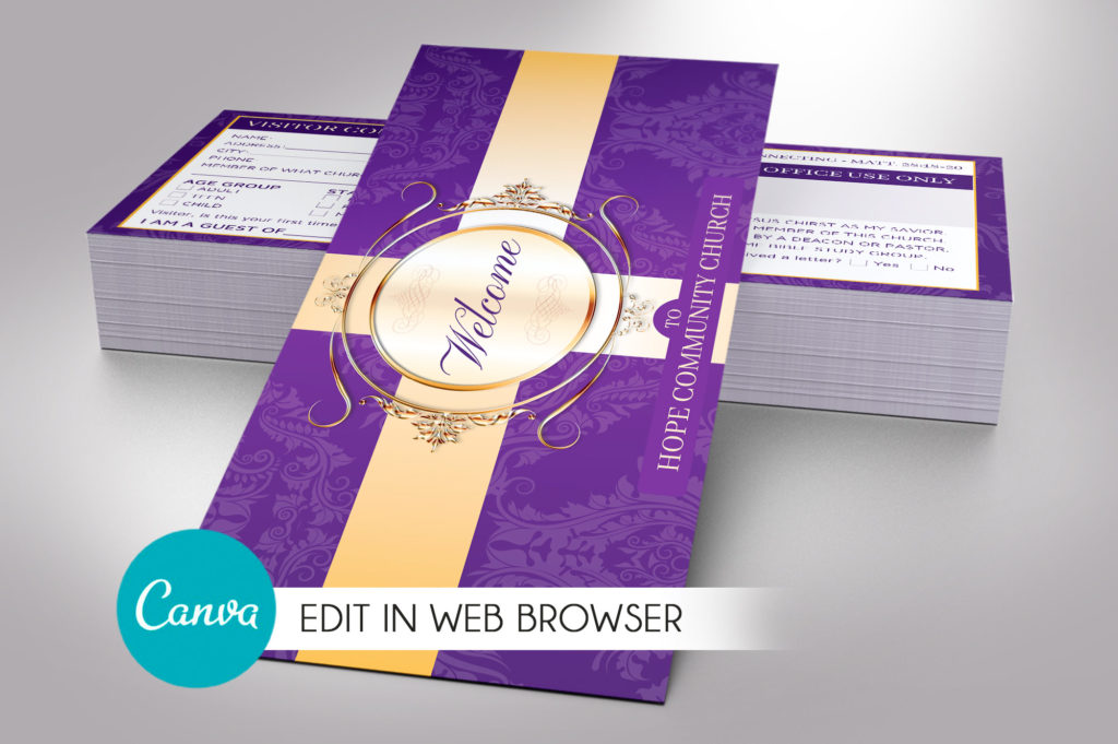 Church Connect Card Templates » Godserv Designs