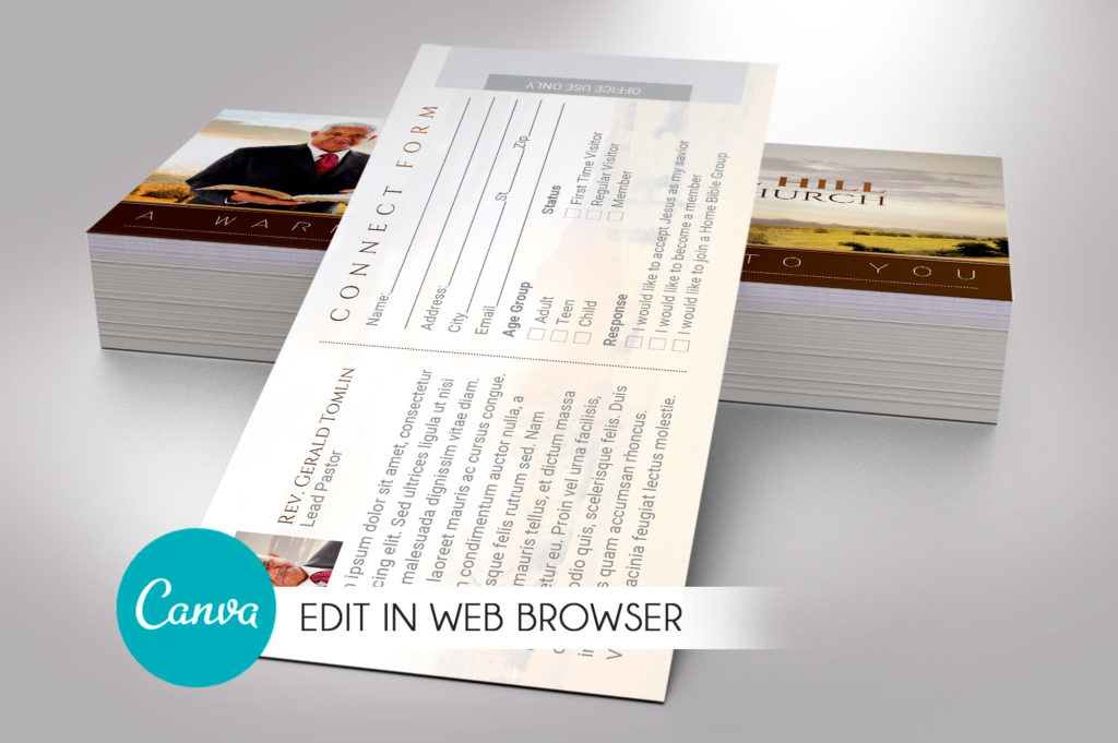 Church Connect Card Templates » Godserv Designs